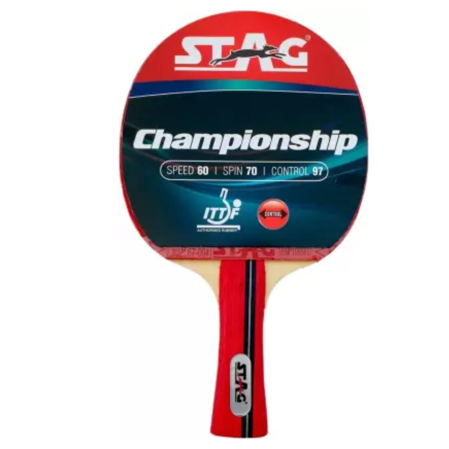 Stag Tournament Table Tennis Racket, Red/Black – Prokicksports
