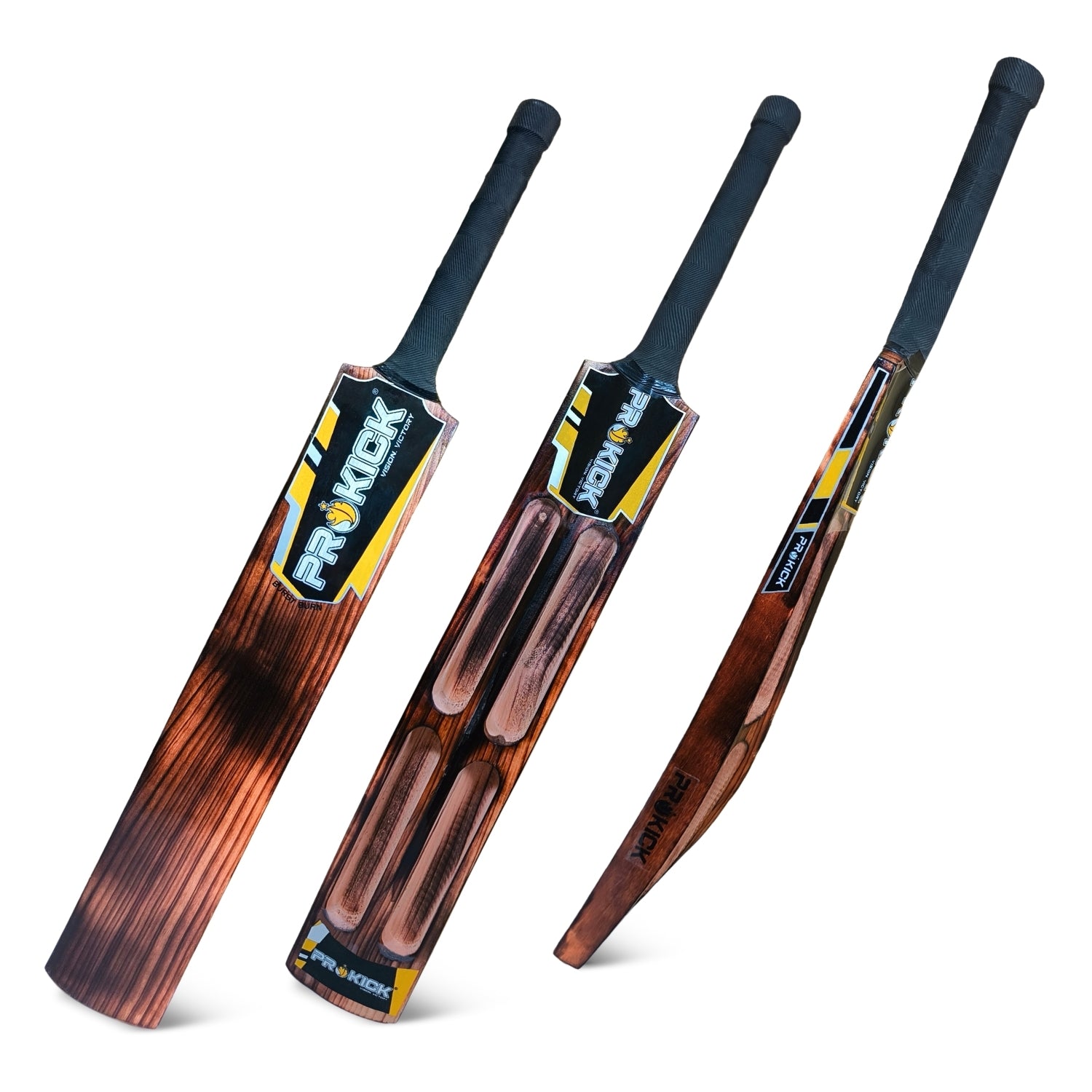 Prokick Burst Burn Kashmir Willow Scoop Cricket Tennis Ball Bat ...