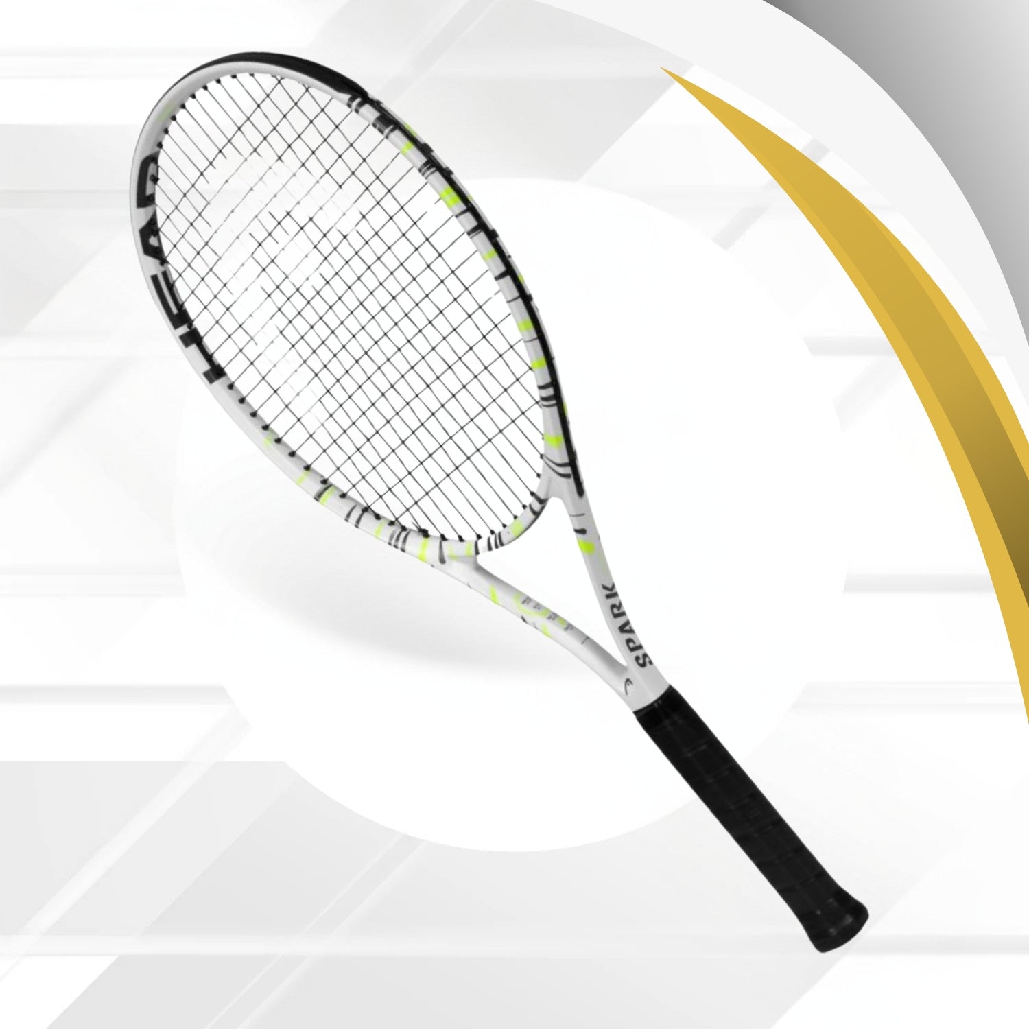 HEAD MX Spark Elite Strung Tennis Racquet - Grip 3 (4 3/8), 270g, Whit ...
