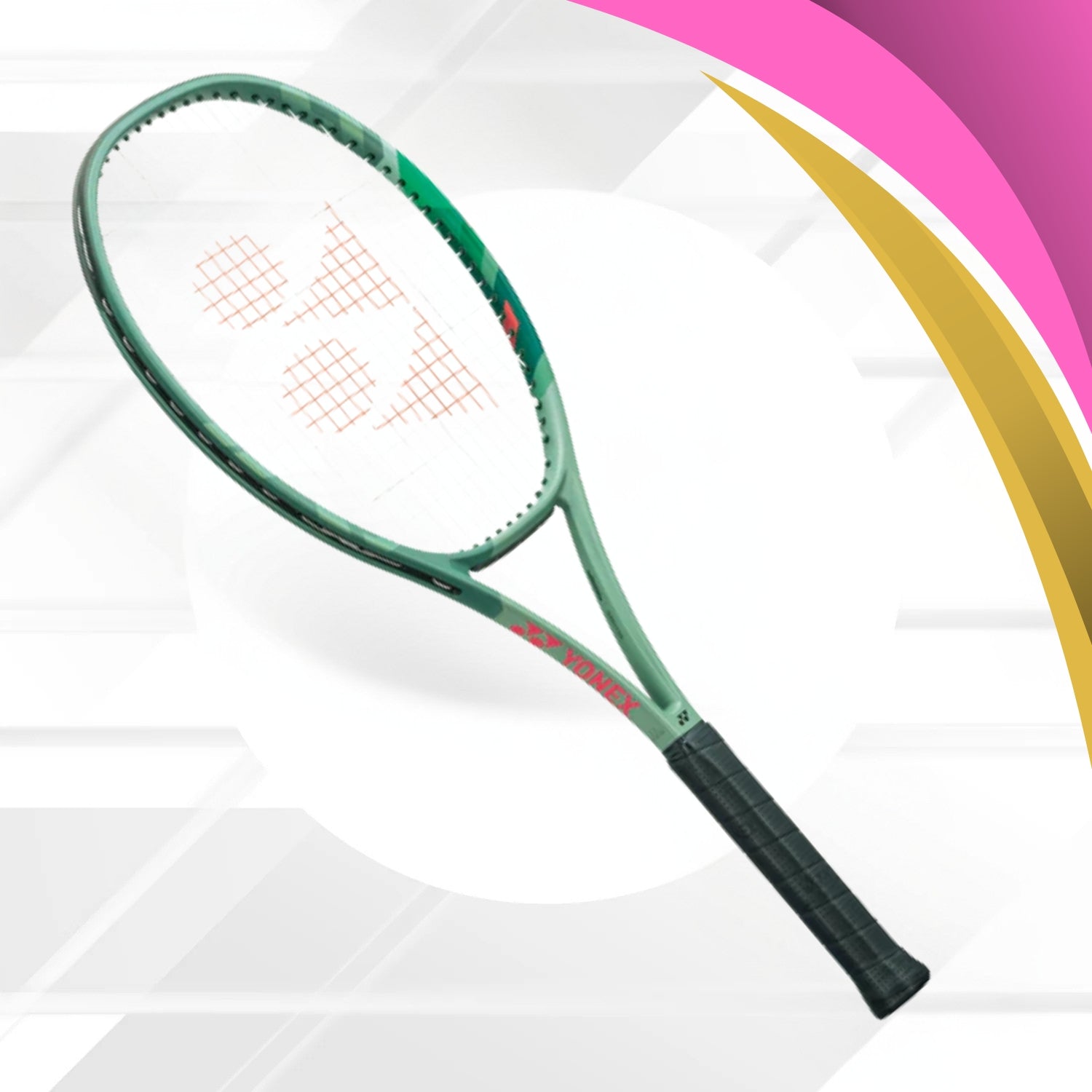 Yonex Percept 97D Unstrung Tennis Racquet - Olive Green, 320g ...